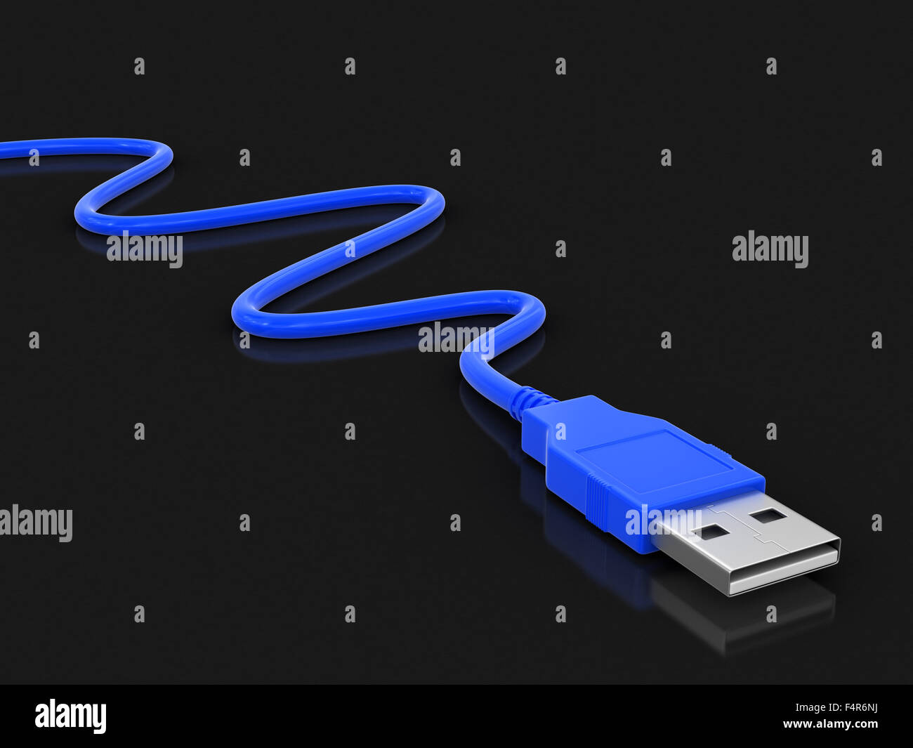 USB Cable. Image with clipping path Stock Photo - Alamy