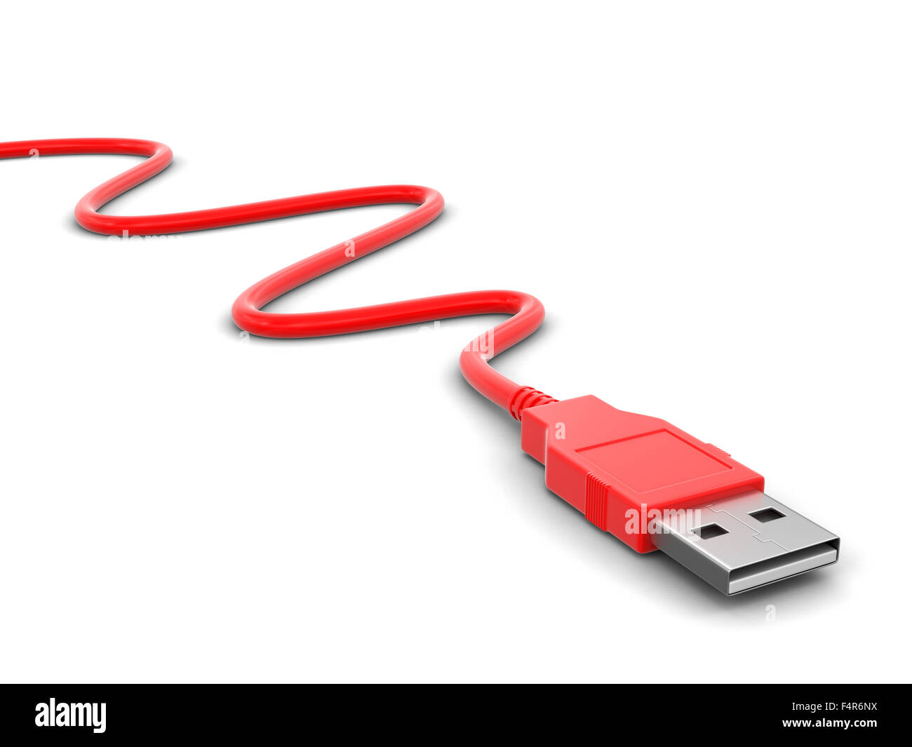 USB Cable. Image with clipping path Stock Photo - Alamy
