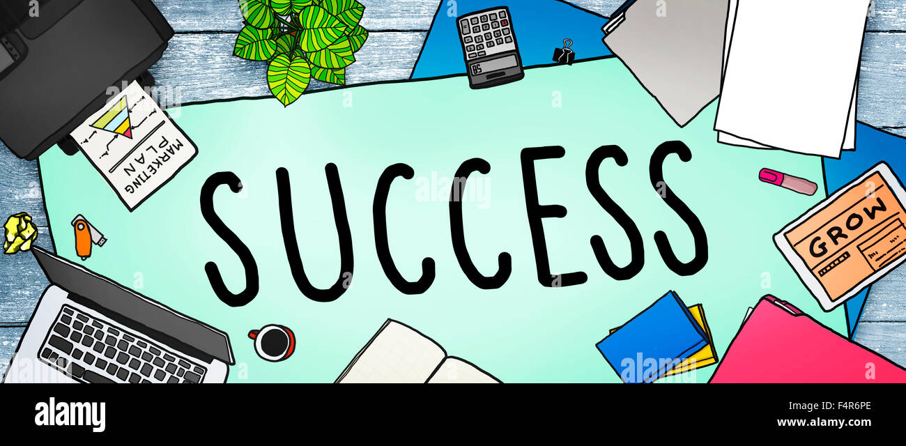 Success Competition Winning Mission Motivation Concept Stock Photo - Alamy