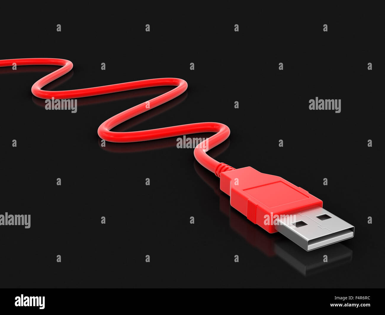 USB Cable. Image with clipping path Stock Photo - Alamy