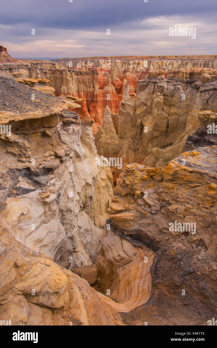 USA, United States, America, Arizona, Coal Mine Canyon, Navajo Indian ...