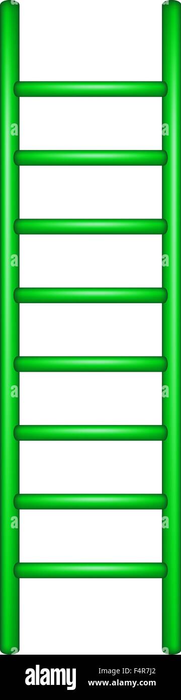 Wooden ladder in green design Stock Vector Image & Art - Alamy