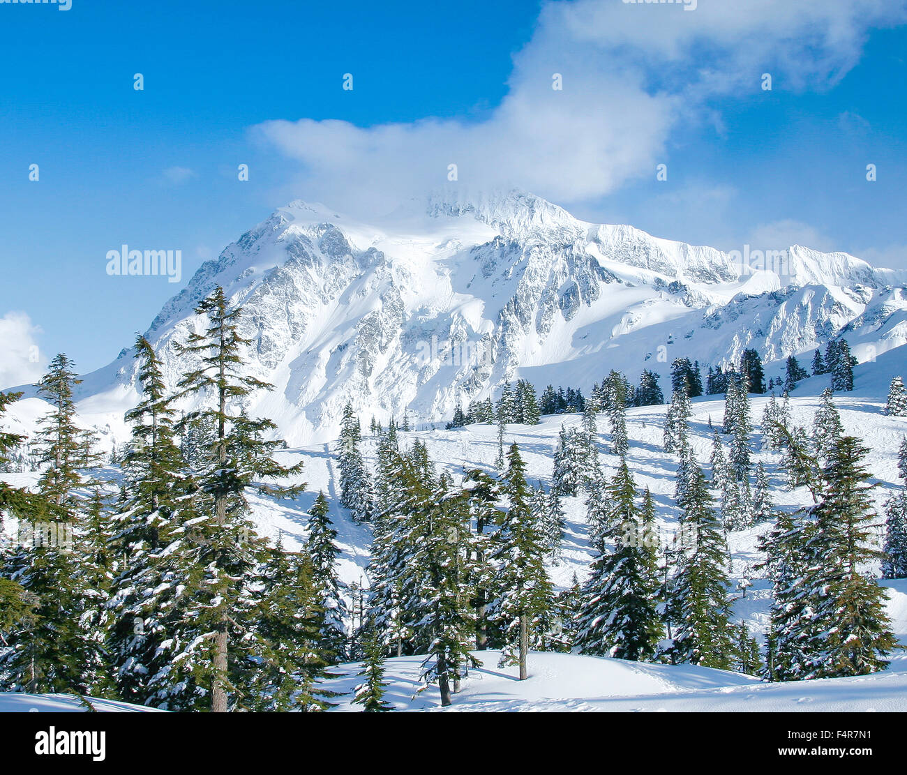 Mount Shuksan, winter, autumn, mountains, cascades, Pacific Northwest ...