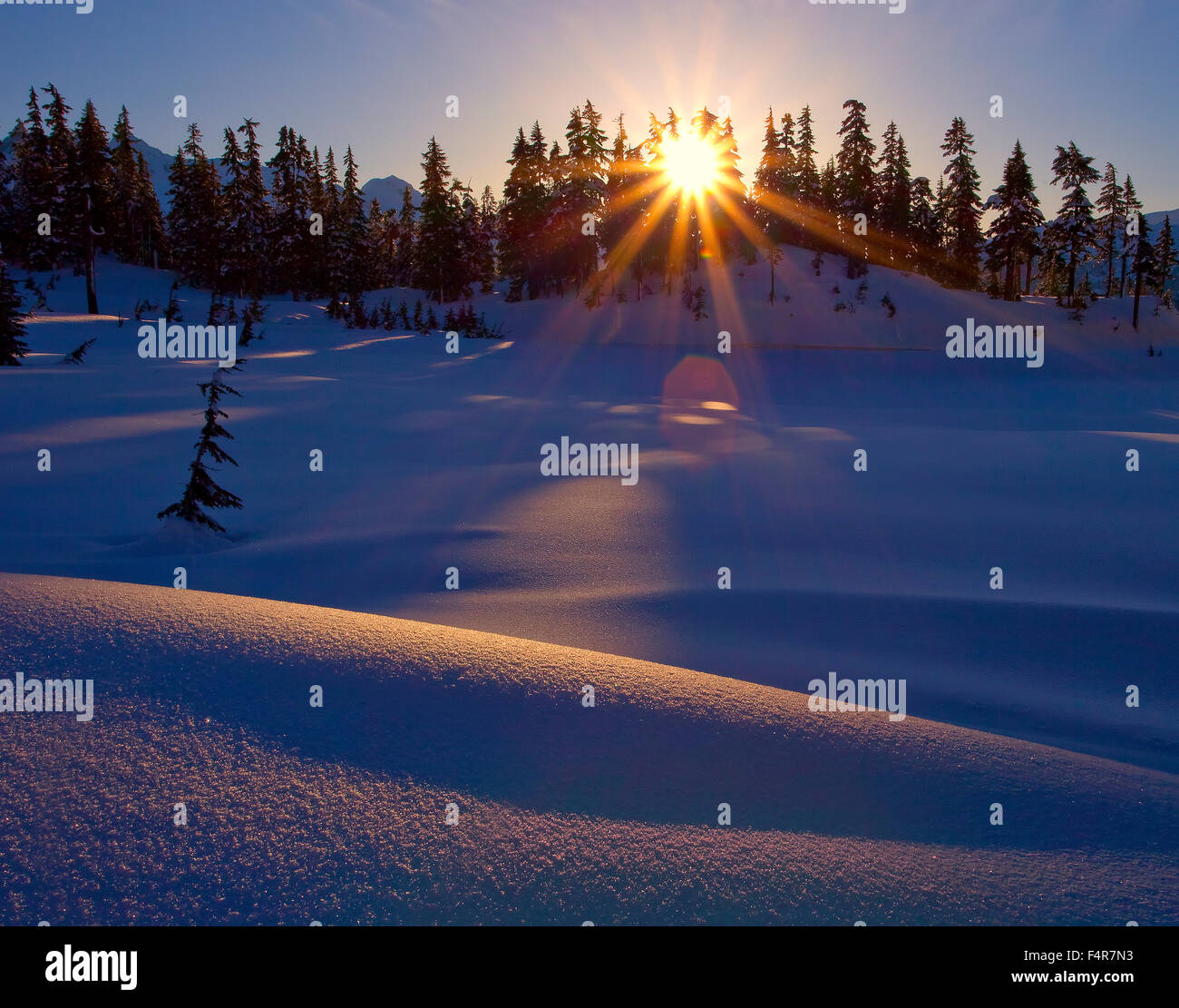 Mount Shuksan, winter, mountains, cascades, Pacific Northwest ...