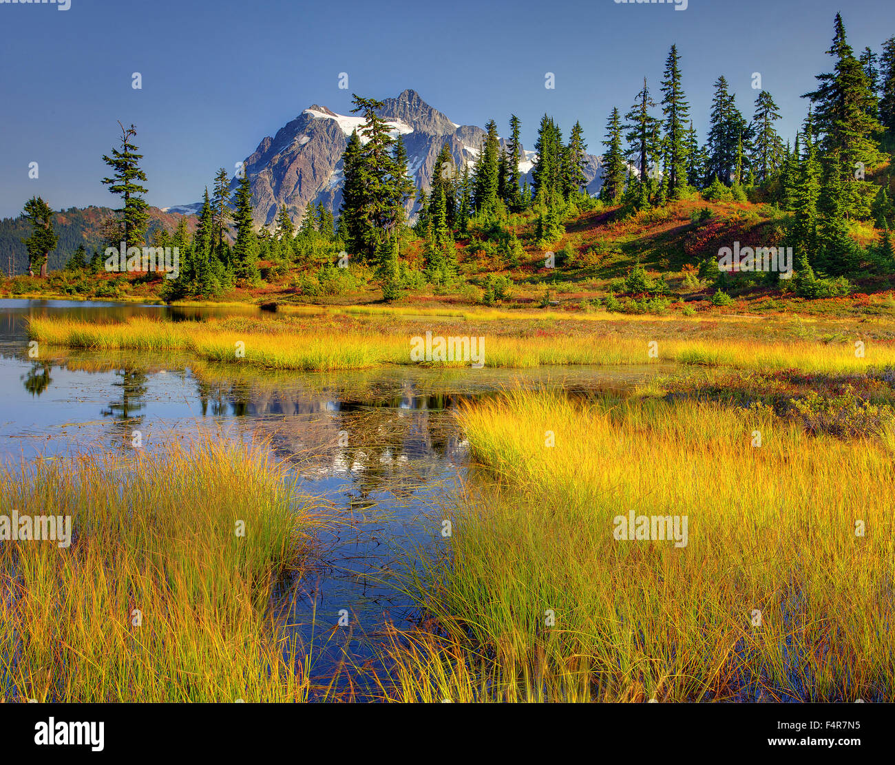Mount Shuksan, autumn, mountains, cascades, Pacific Northwest ...