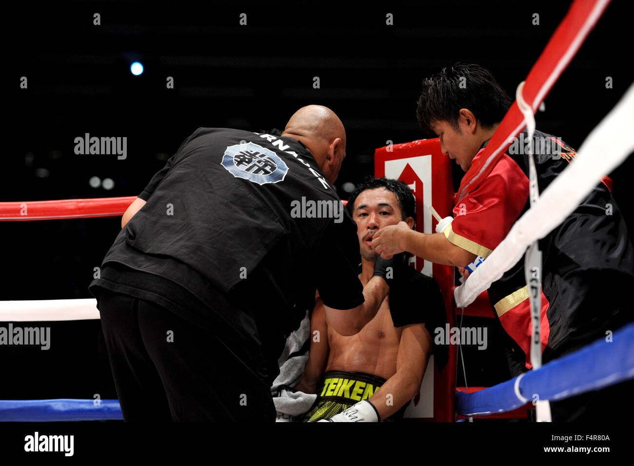 Tokyo, Japan. 22nd Sep, 2015. (L-R) Rudy Hernandez, Shinsuke Yamanaka ...