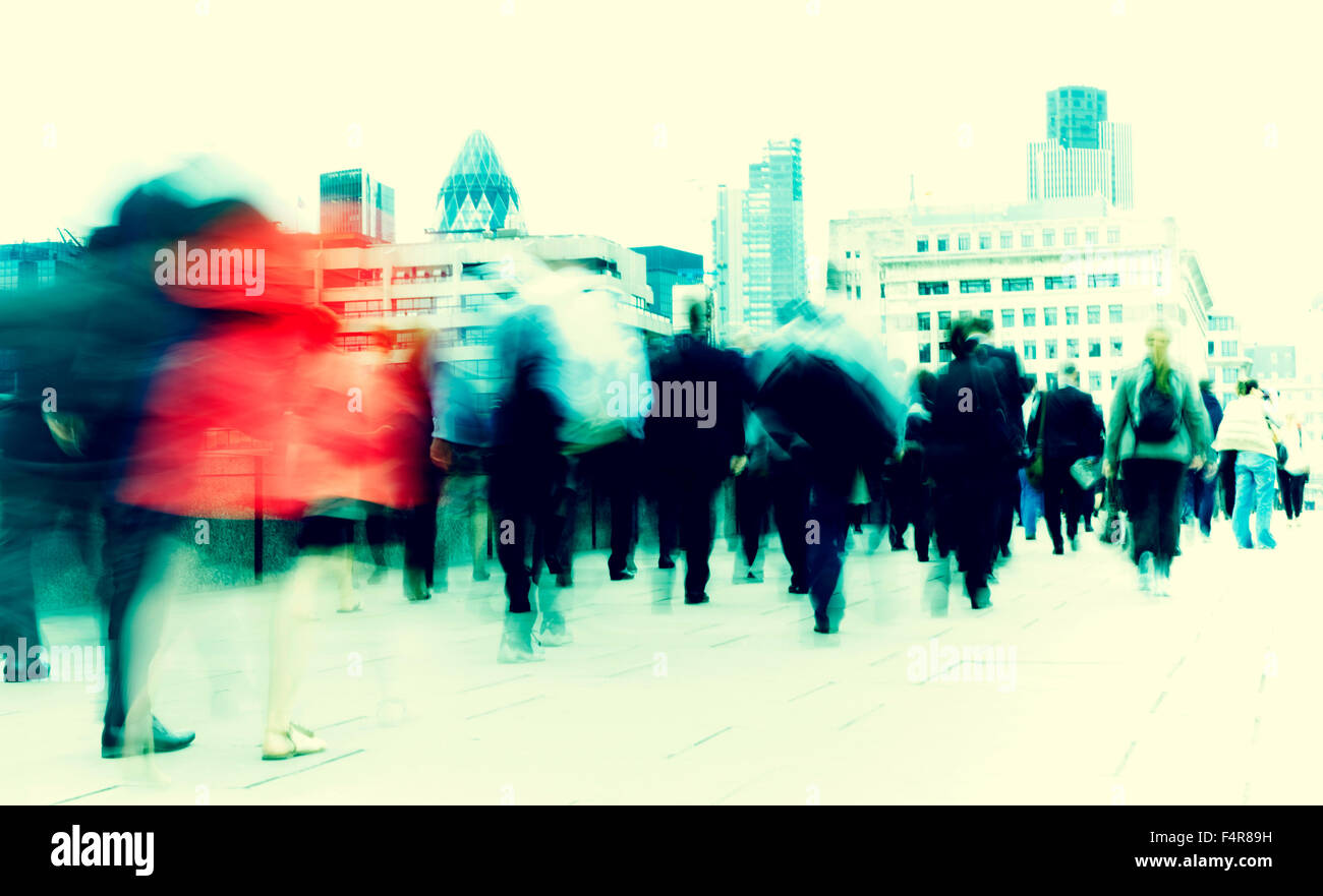 Business People Commuter Cityscape Rush Hour Concept Stock Photo - Alamy