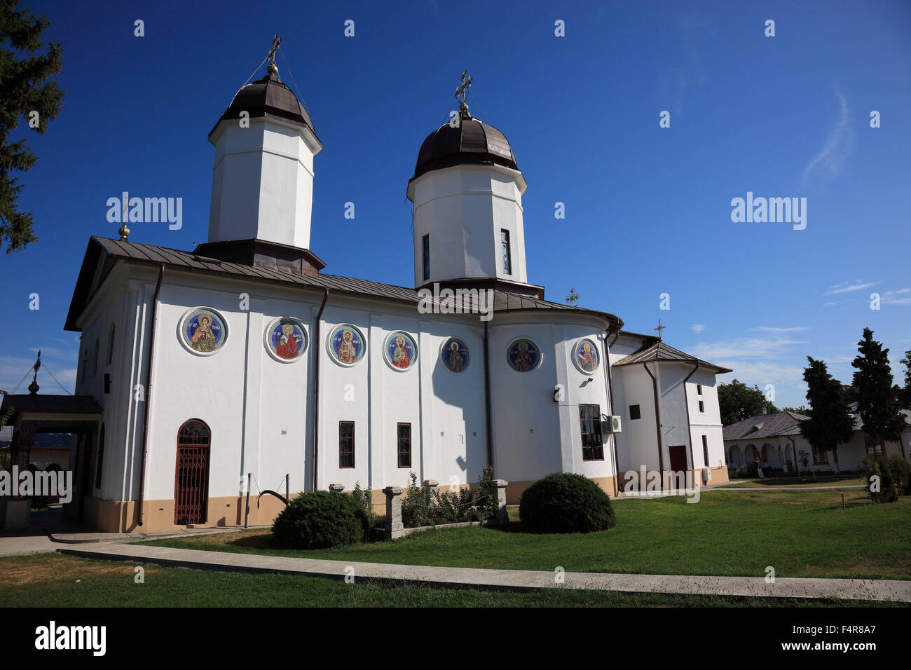 Monastery at Tiganesti Ciolpani, Snagov, Muntenia, Romania Stock Photo ...
