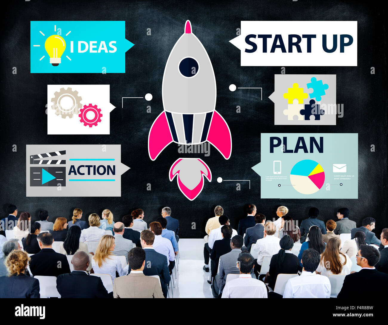 Startup Innovation Planning Ideas Team Success Concept Stock Photo - Alamy
