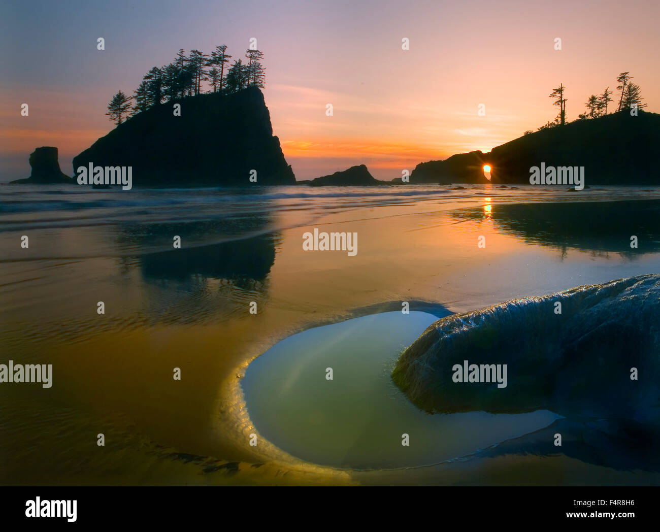 Second Beach, Olympic, National Park, Olympic Peninsula, ocean, water ...
