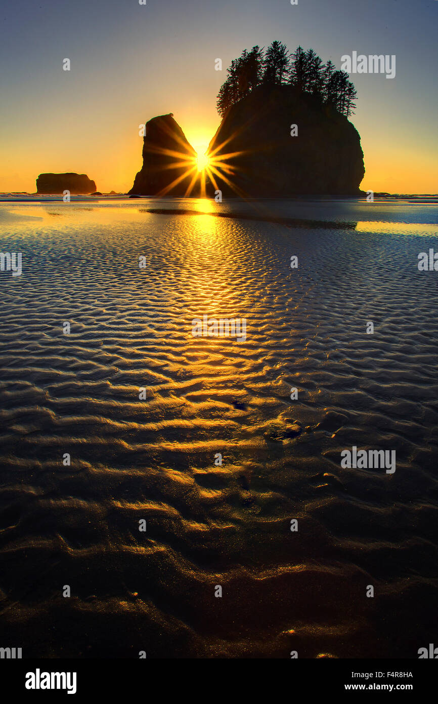Second Beach, Olympic, National Park, Olympic Peninsula, ocean, water ...