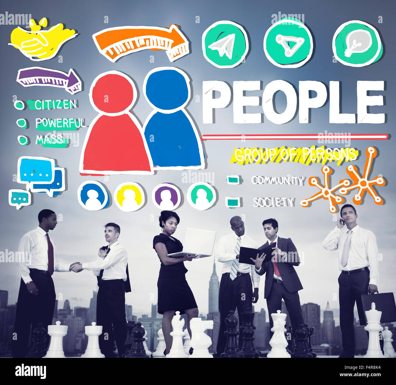 People Person Group Citizen Community Concept Stock Photo - Alamy