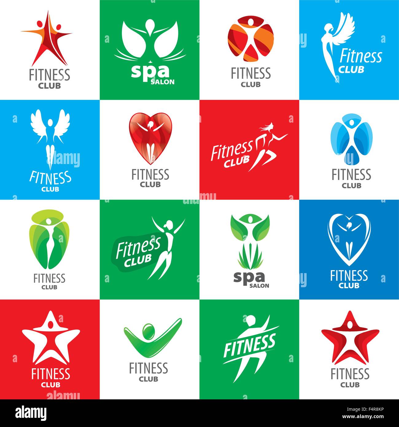 biggest collection of vector logos for fitness clubs Stock Vector Image ...