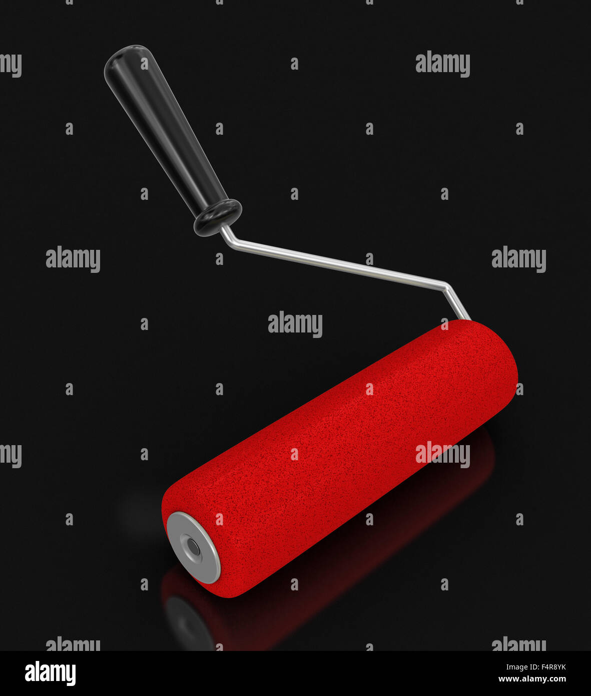 Paint roller (clipping path included Stock Photo - Alamy