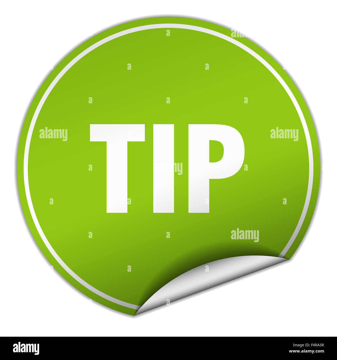 tip round green sticker isolated on white Stock Photo - Alamy tip round green sticker isolated on white Stock Photo - Alamy
