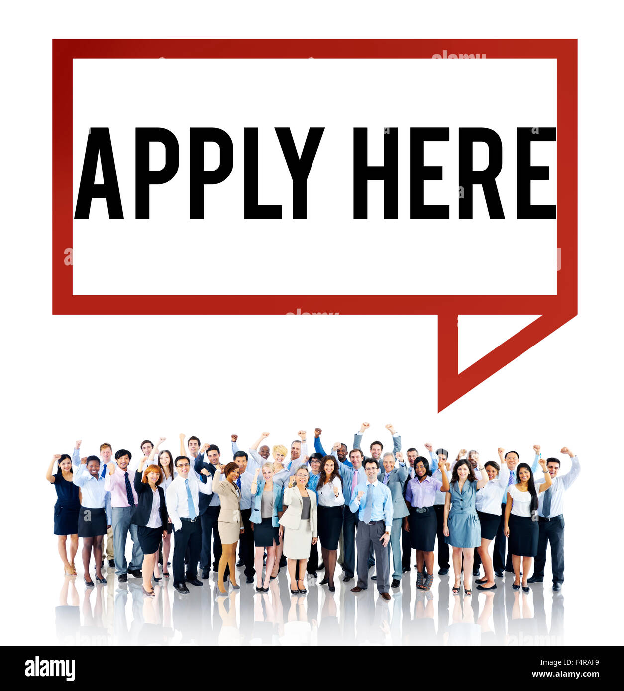Apply Here Opportunity Hire Employment Concept Stock Photo - Alamy