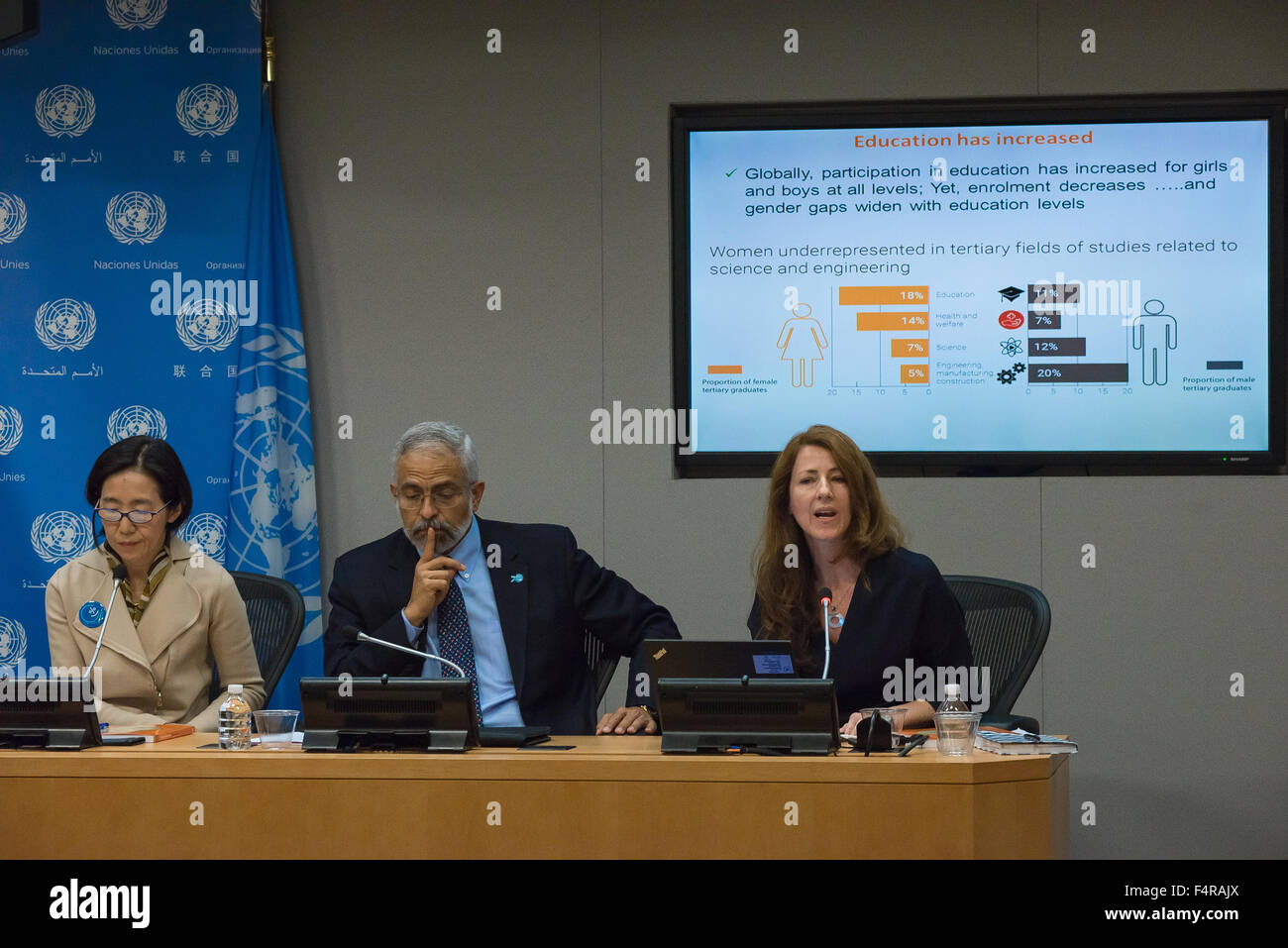 New York, United States. 20th Oct, 2015. Keiko Osaki Tomita (left) and ...