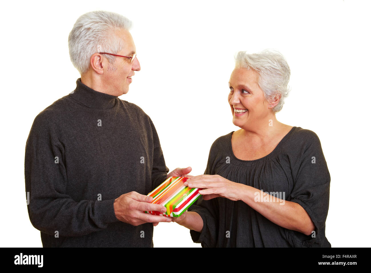 Present love senior woman Cut Out Stock Images & Pictures - Alamy