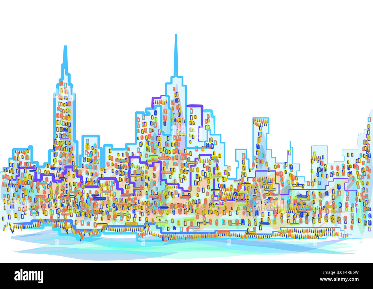 abstract new york city Stock Photo - Alamy