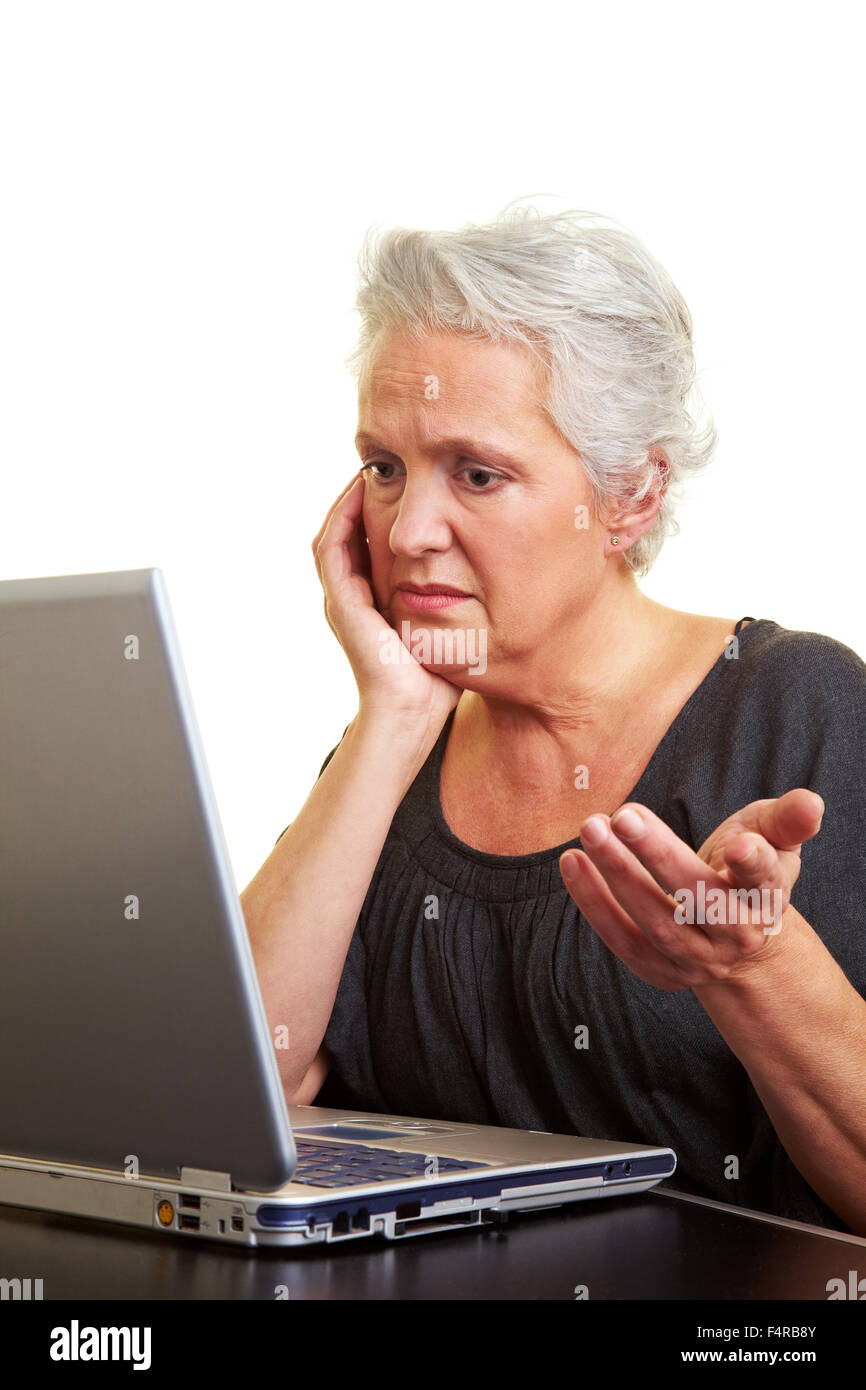 Mistake computer senior hi-res stock photography and images - Alamy