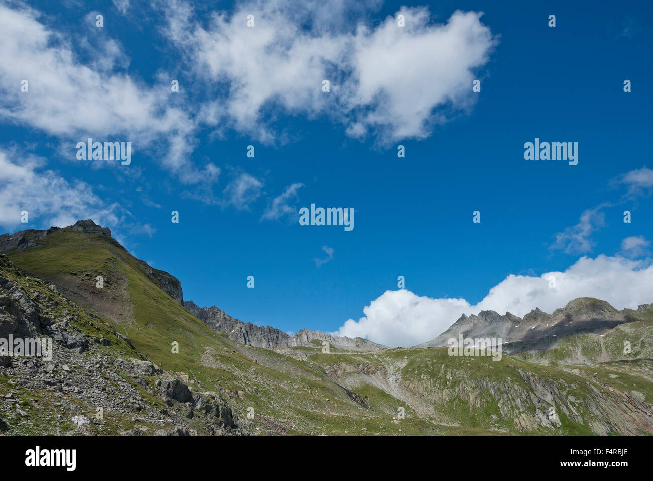 Col du, Nufenen, Nufenenpass, Novena, cloud, summer, pass, mountain ...