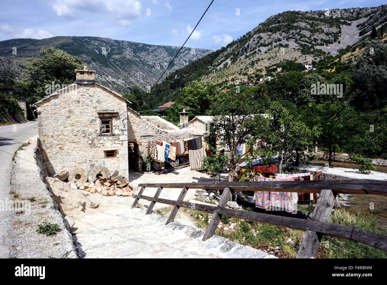 Old mill on river Bregava in Stolac Stock Photo - Alamy