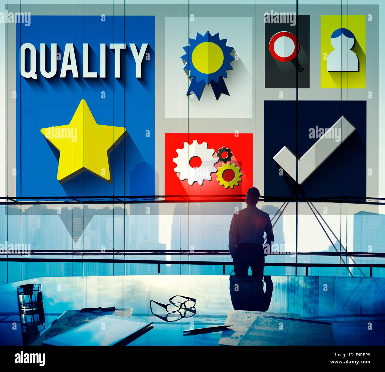 Quality Level Condition Grade Satisfaction Status Concept Stock Photo ...