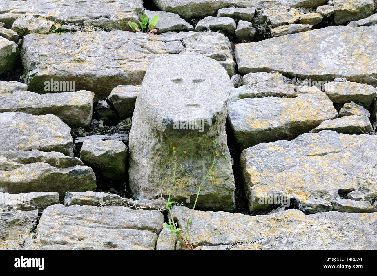 Carved stone head on wall hi-res stock photography and images - Alamy