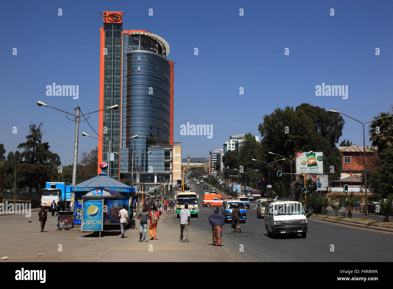 Addis Ababa, high-rise building in the city center Stock Photo - Alamy