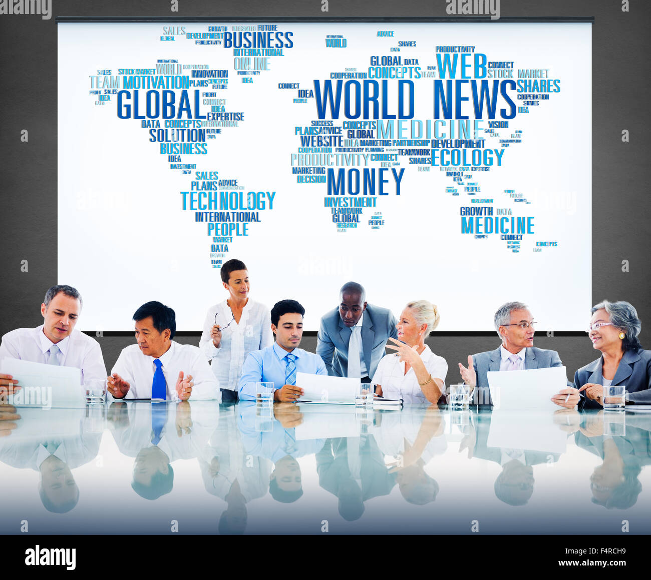 World News Globalization Advertising Event Media Infomation Concept ...