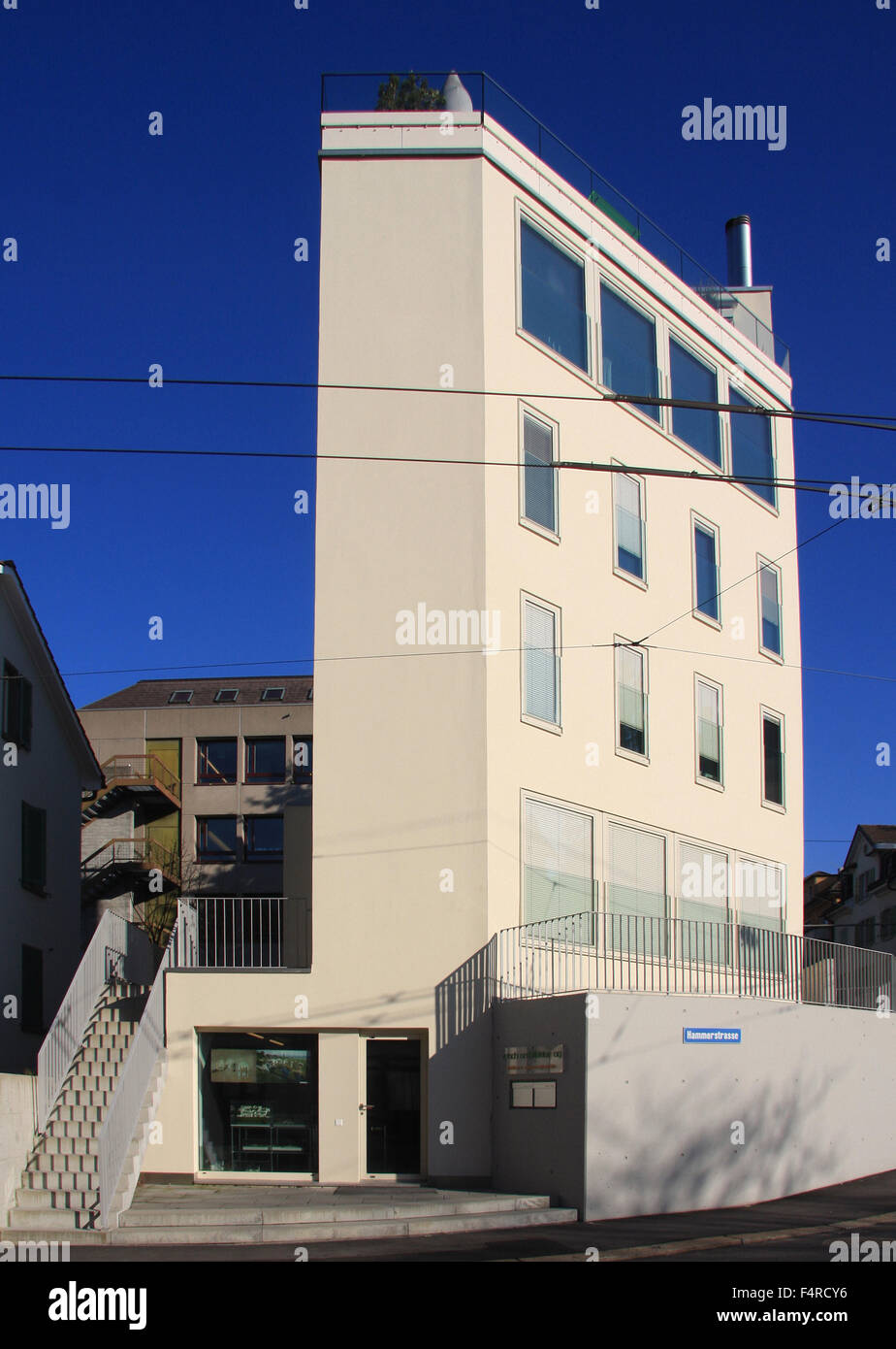 Switzerland, Zurich, Switzerland, Europe, residential building, tower ...