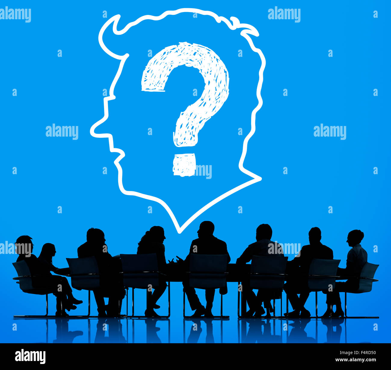 Confused Problem Question Worried Thought Concept Stock Photo - Alamy