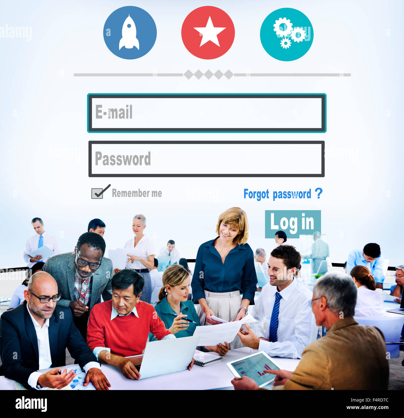 E-mail Identity Password Memebership Sing In Web Page Concept Stock ...