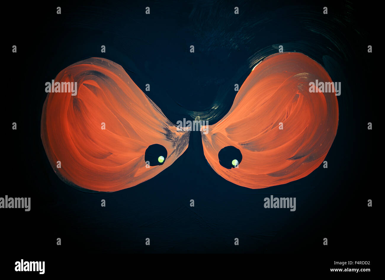 Scary ghost eyes Halloween concept Stock Photo - Alamy