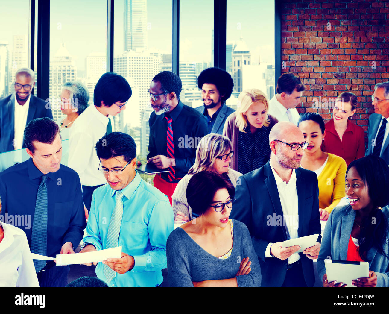 People Global Communication Office Discussion Conversation Group ...