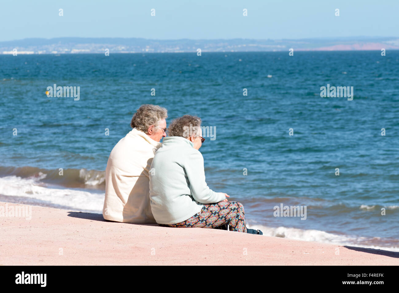 Old ladies at the beach hi-res stock photography and images - Alamy