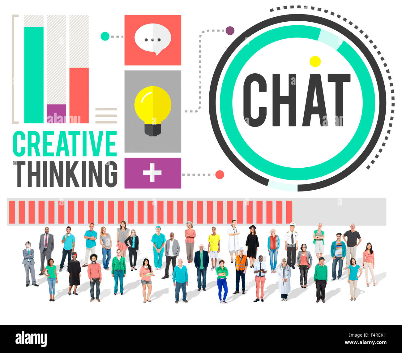 Chat Chatting Communication Connection Networking Concept Stock Photo ...