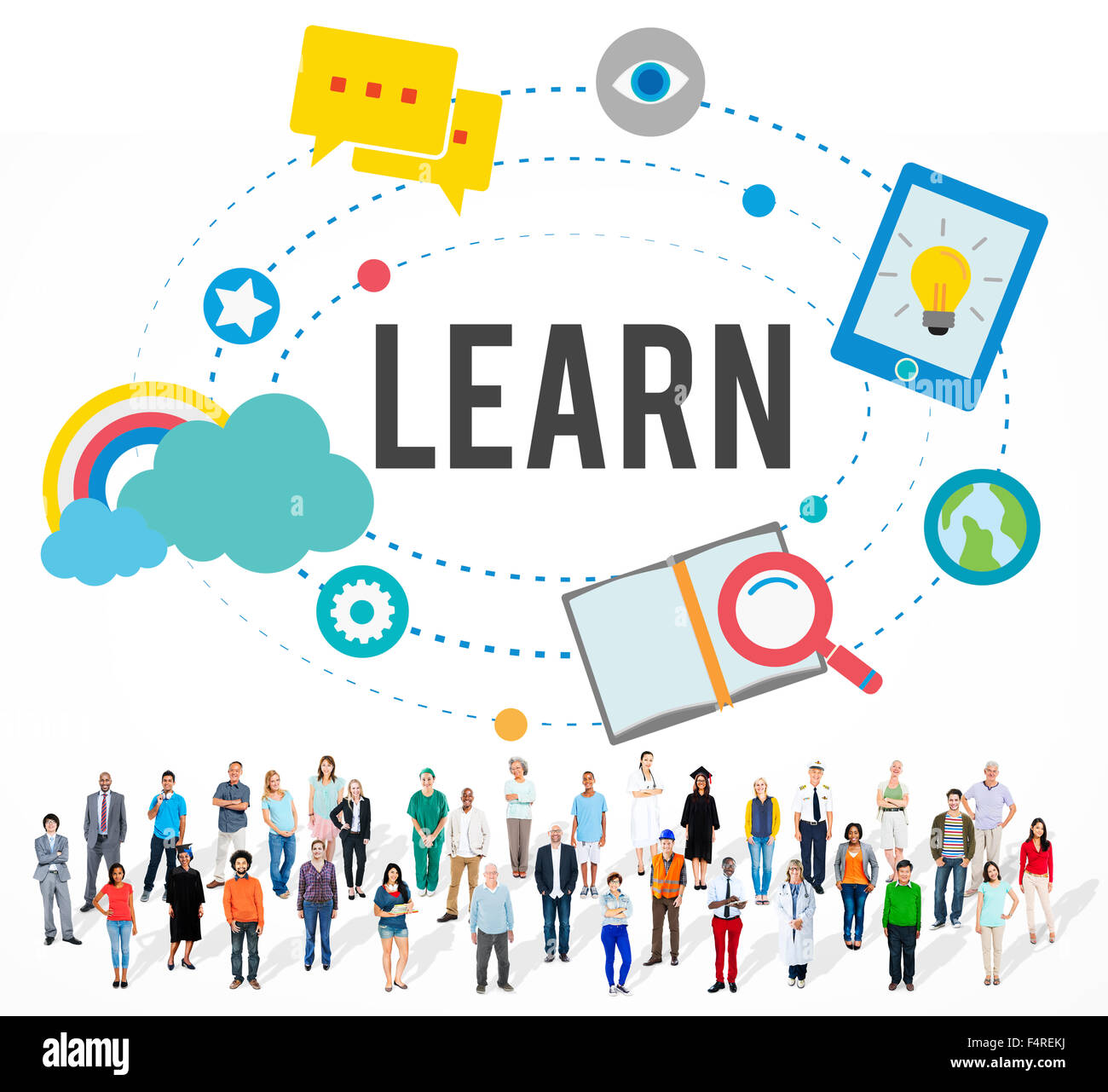 Learn Education Study Activity Knowledge Concept Stock Photo - Alamy