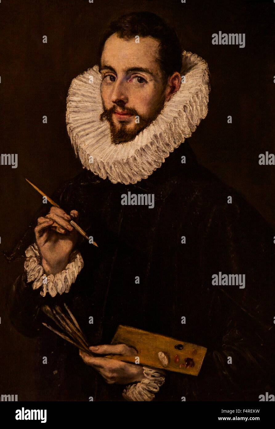 Portrait of Jorge Manuel, circa 1600, by El Greco, Seville, Andalucia ...