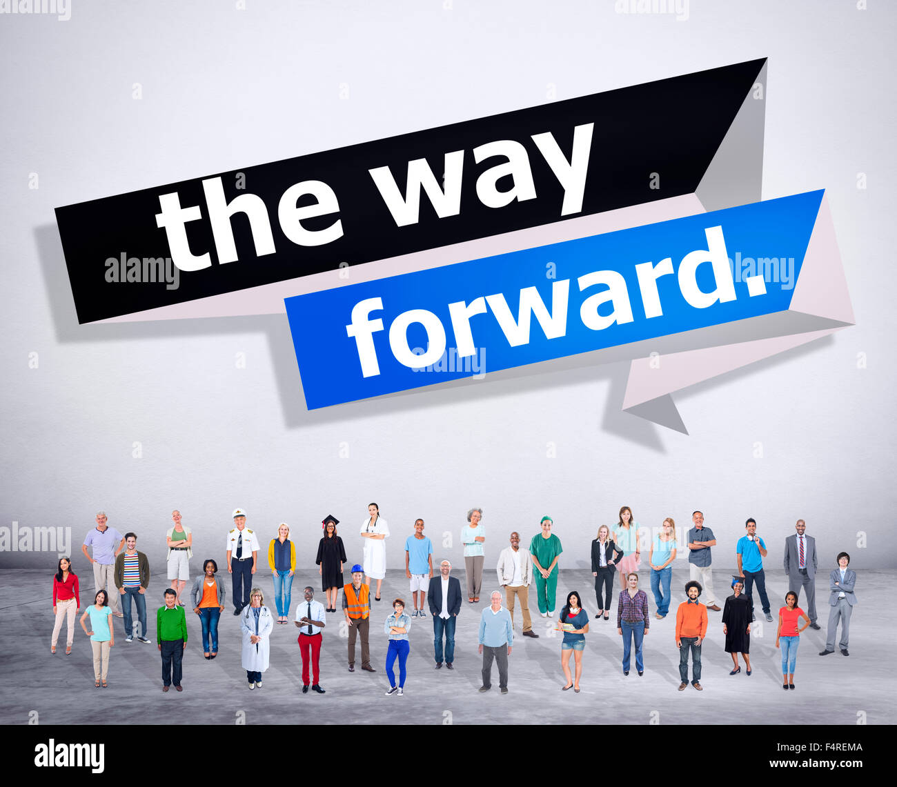 The Way Forward Development Aspiration Goal Concept Stock Photo - Alamy