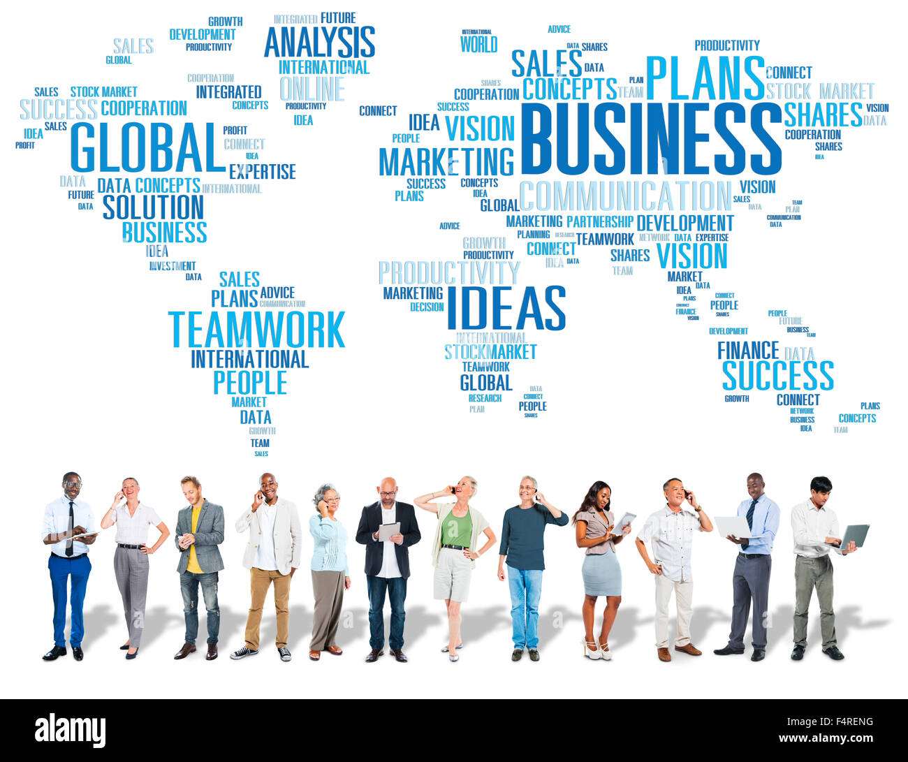 Business Global World Plans Organization Enterprise Concept Stock Photo ...