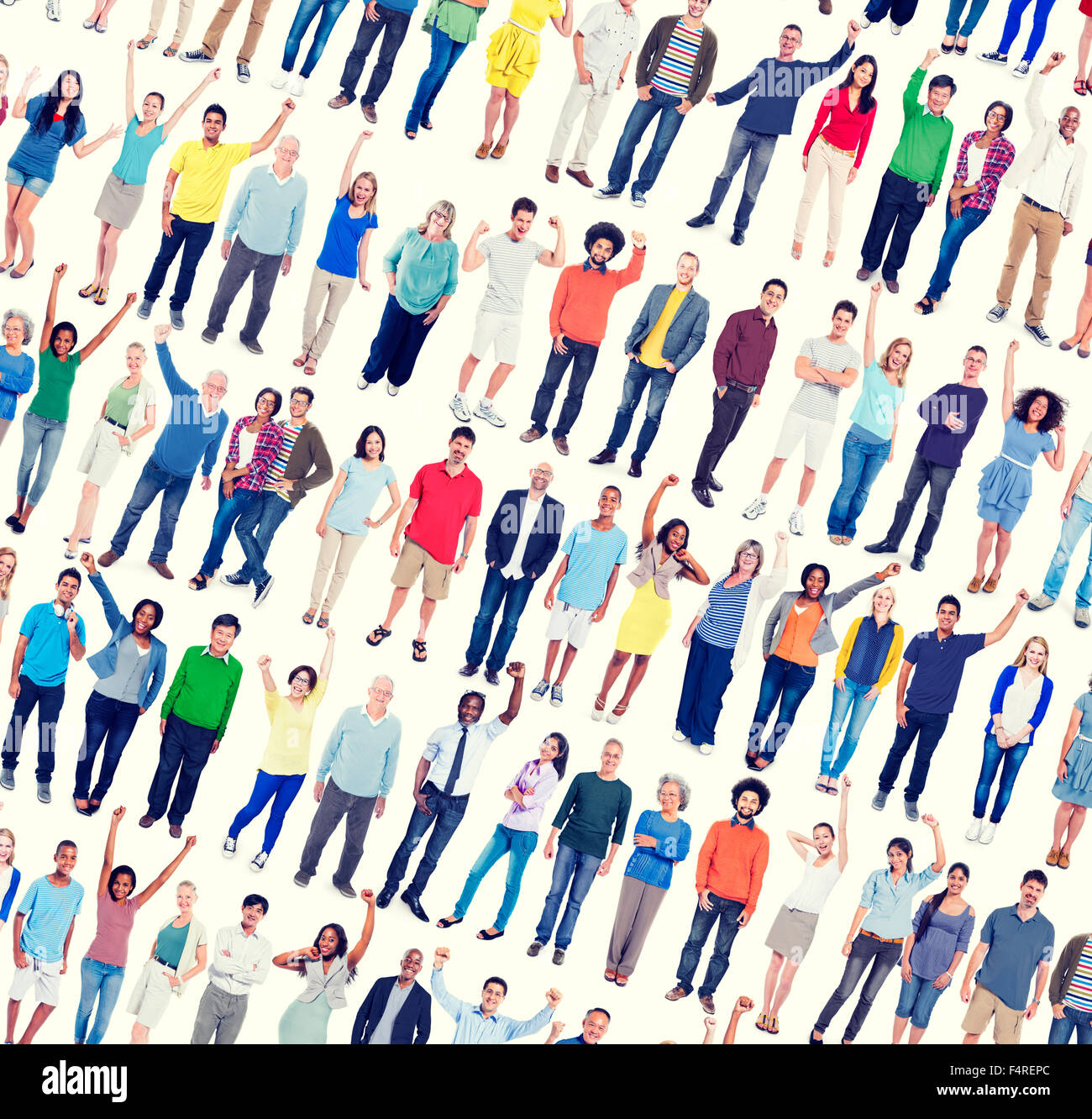 People Diversity Success Celebration Community Crowd Concept Stock ...