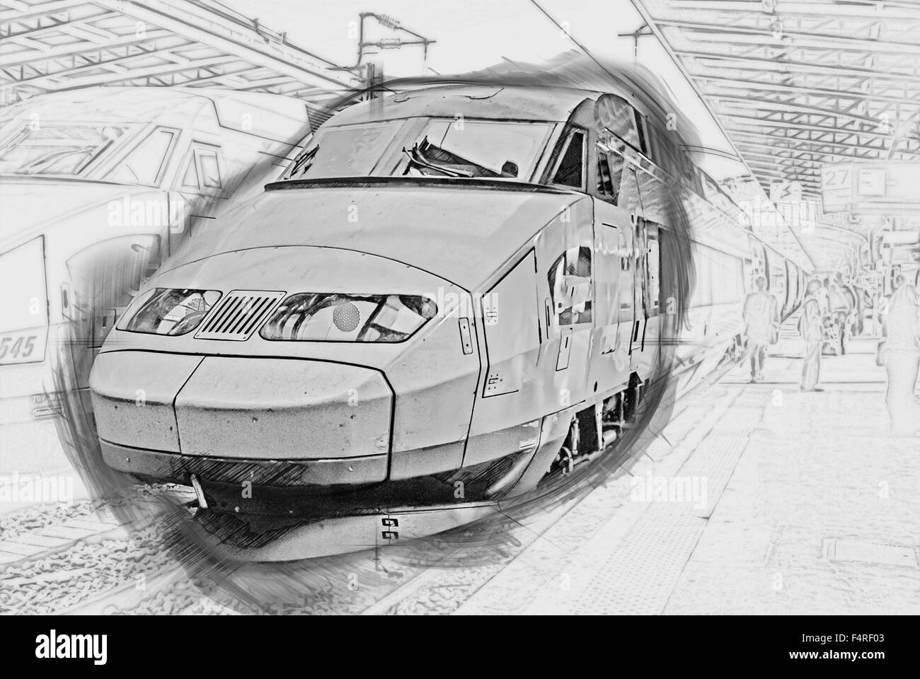 Gare sncf Black and White Stock Photos & Images - Alamy