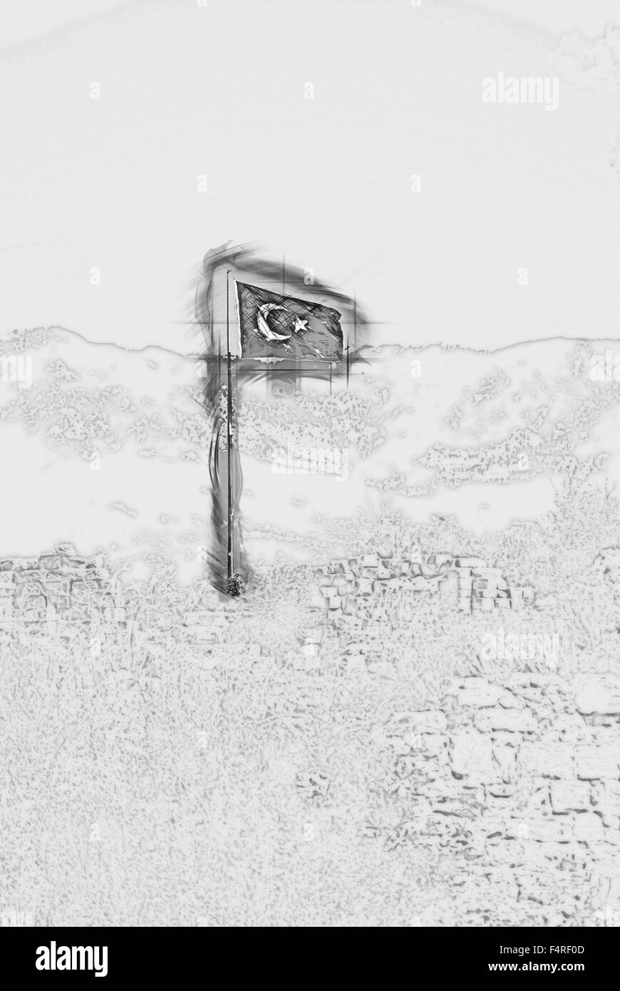 Building in ruins side Black and White Stock Photos & Images - Alamy