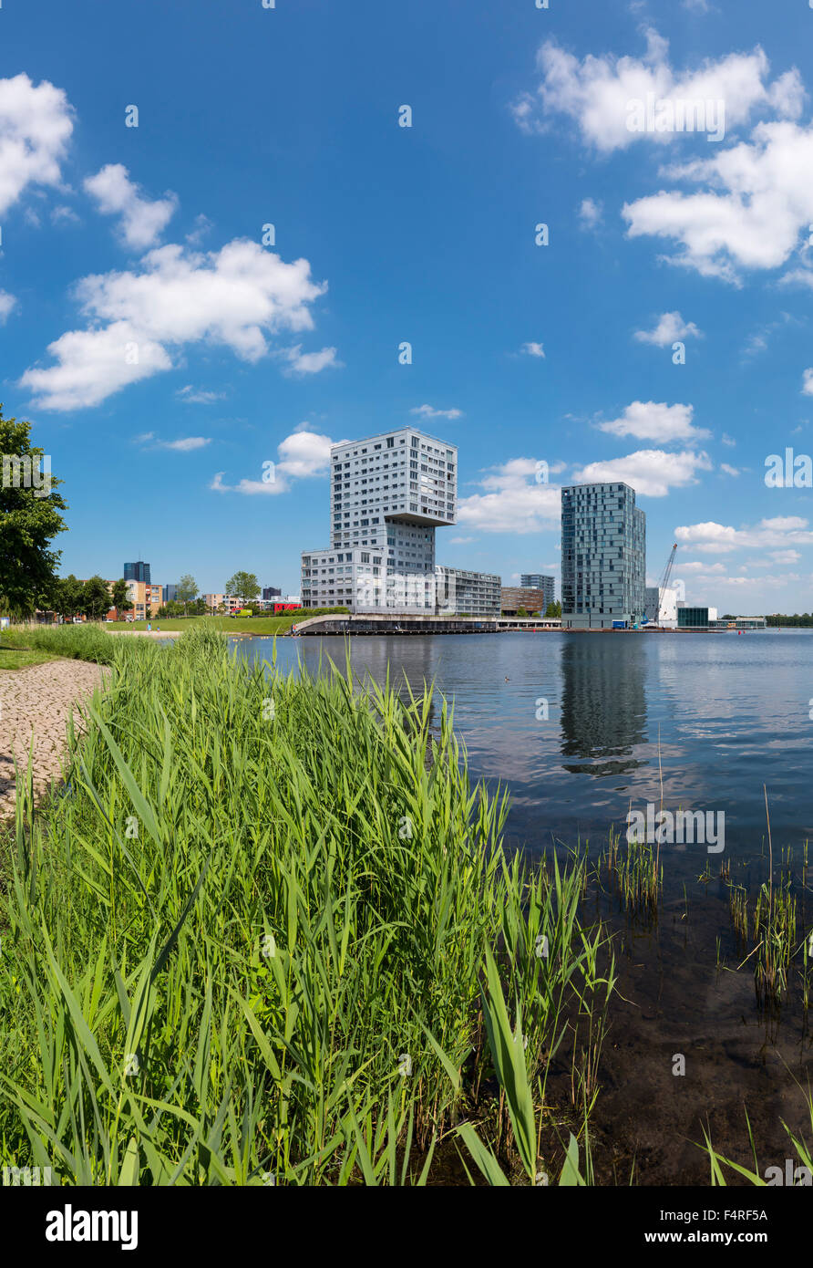Netherlands, Holland, Europe, village, water, summer, shoreline ...