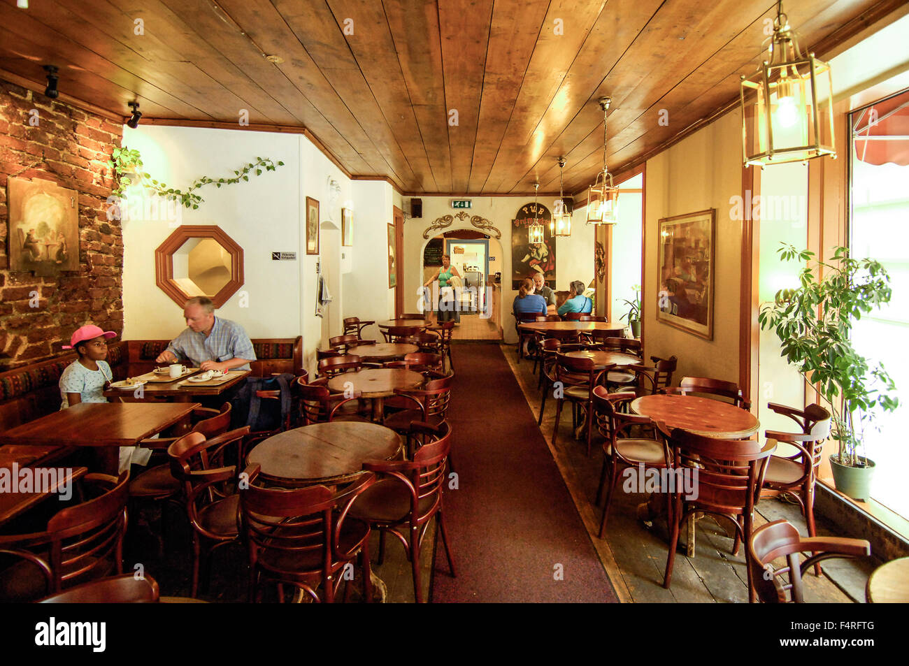 Sweden Stockholm A typical cafè restaurant Stock Photo - Alamy