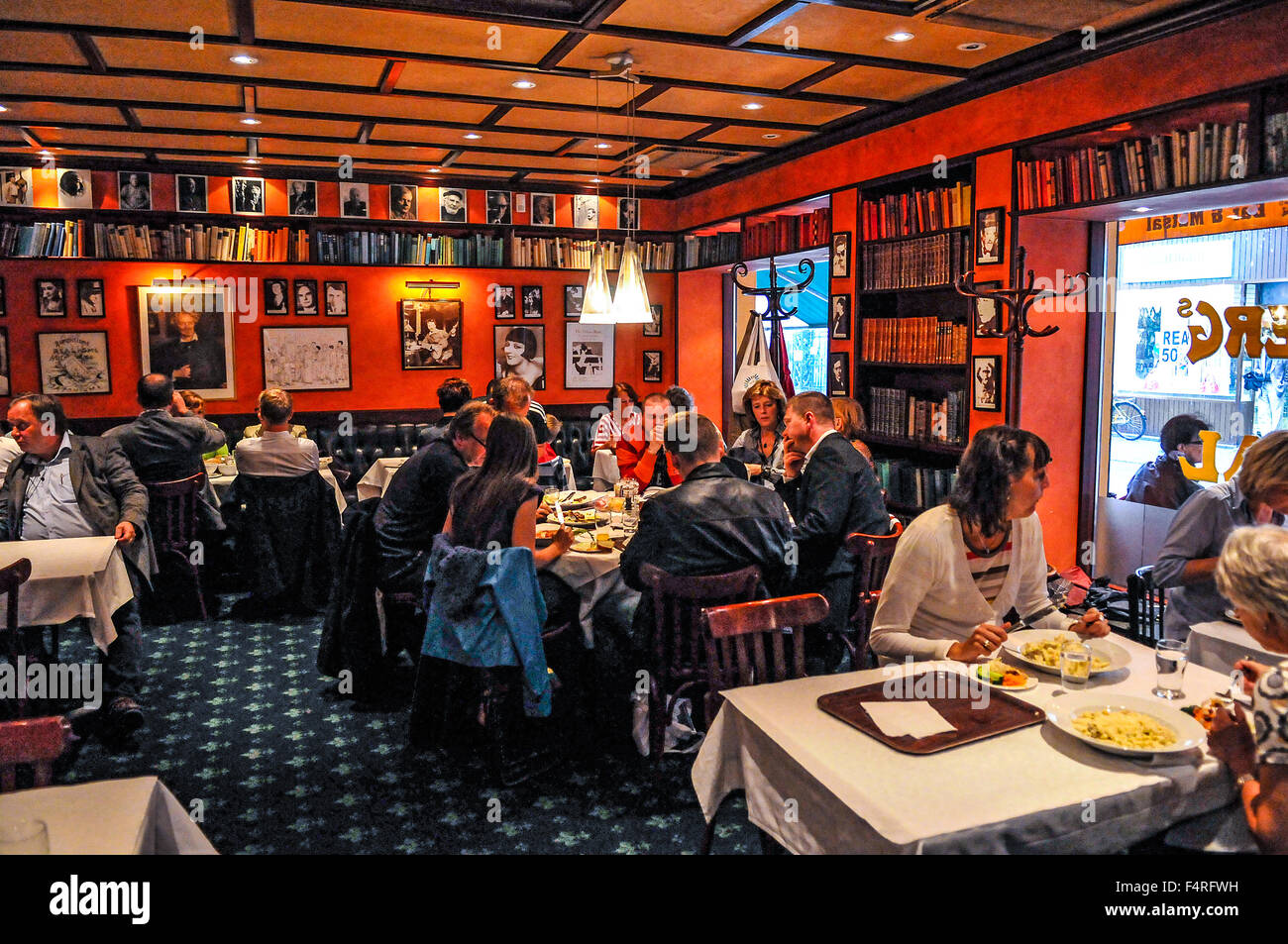 Sweden Stockholm A typical cafè restaurant Stock Photo - Alamy