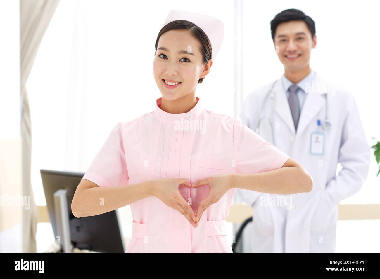 Health care workers in the Office Stock Photo - Alamy