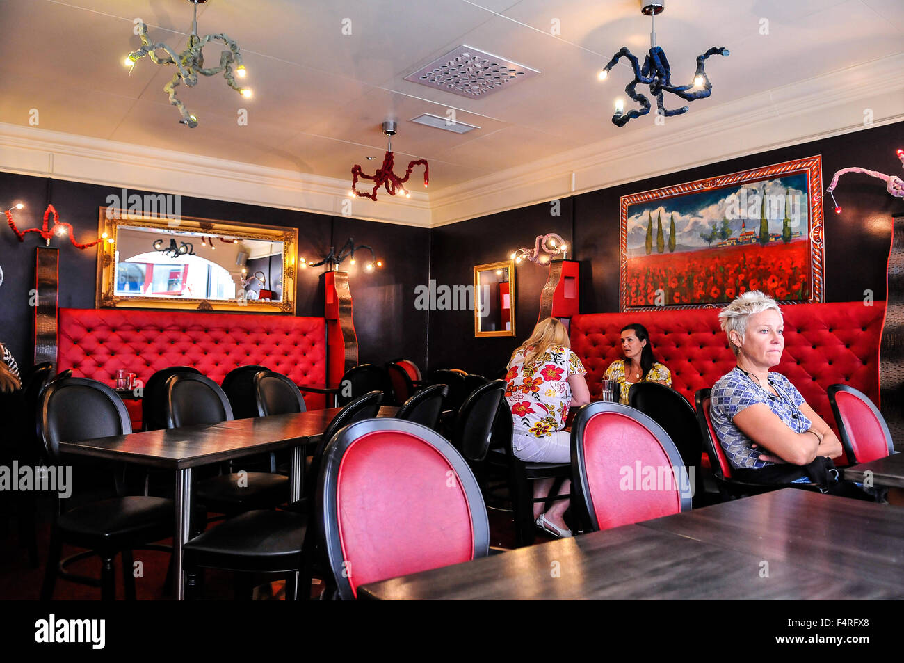 Sweden Stockholm A typical cafè restaurant Stock Photo - Alamy