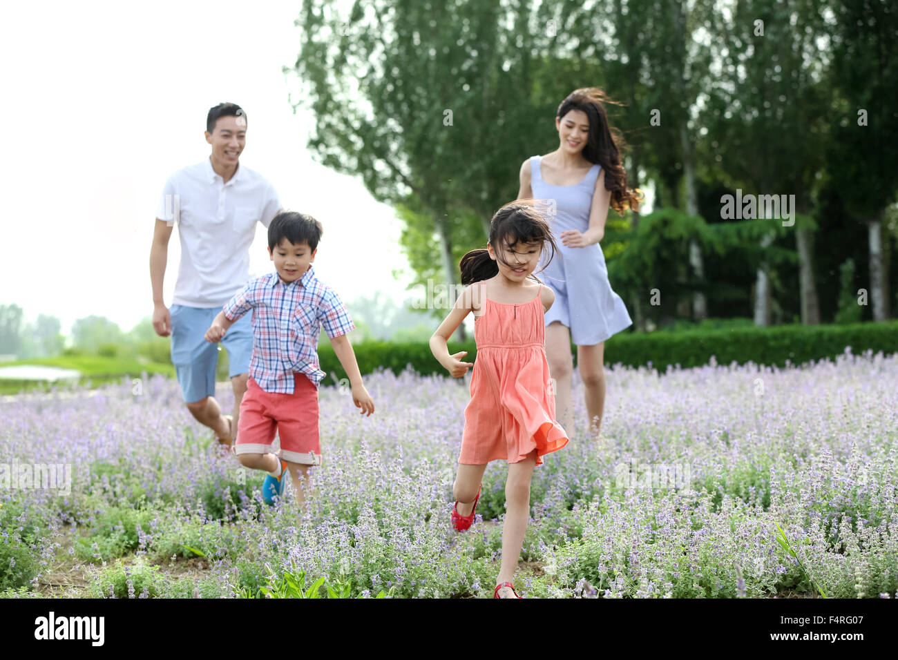 Families play hi-res stock photography and images - Alamy